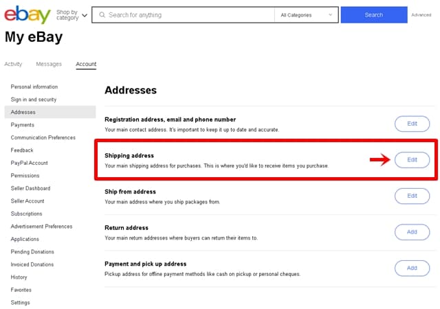 【画像あり】eBayの住所登録の方法｜住所変更の手順もあわせて解説